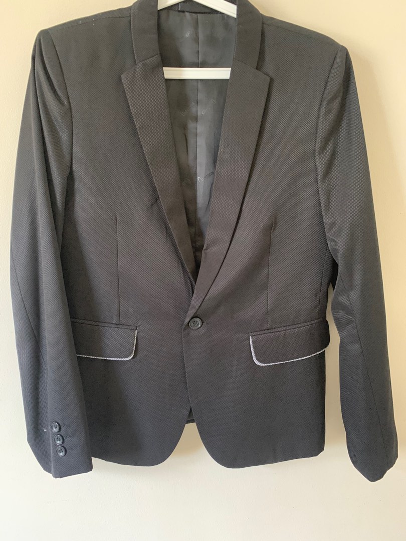 Onesimus Black Suit for Men, Men's Fashion, Coats, Jackets and ...