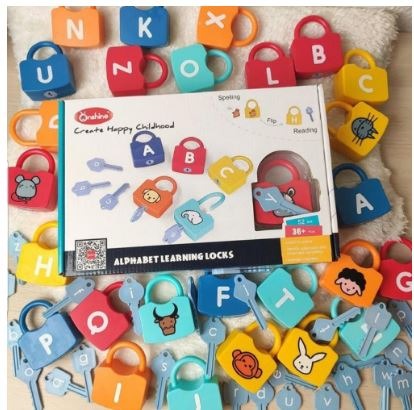 Onshine Unlock Keys Baby Toddler Busy Alphabet Lock Activity Toys ...