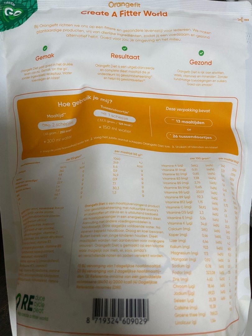 Orangefit diet, Health & Nutrition, Health Supplements, Health Food ...