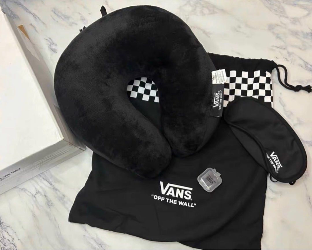 Limited Edition Original Vans Travel Kit Neck Pillow Eye Mask Ear Plug ...