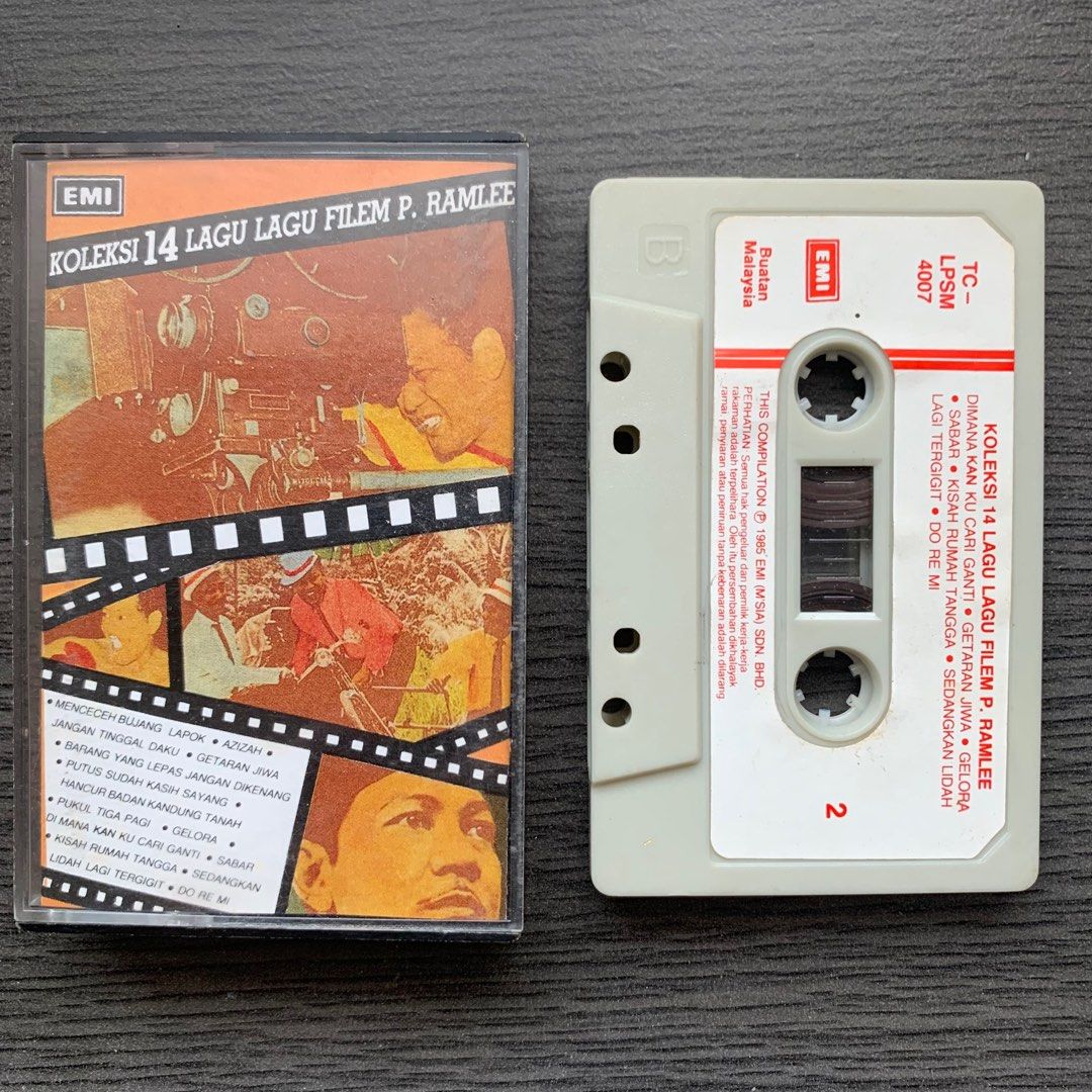 P. Ramlee Lagu Filem kaset cassette tape, Hobbies & Toys, Music & Media, CDs & DVDs on Carousell