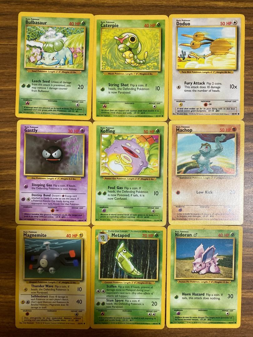 (Part 1) Pokemon TCG Vintage | Base Set | Random Holos | WOTC, Hobbies & Toys, Toys & Games on ...
