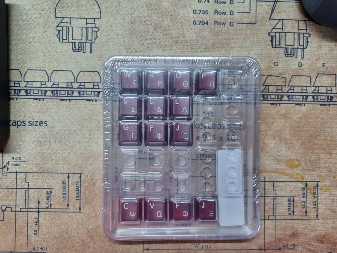 PBTFans Pyga Keycaps - Greek Sublegends Kit, Computers & Tech, Parts ...