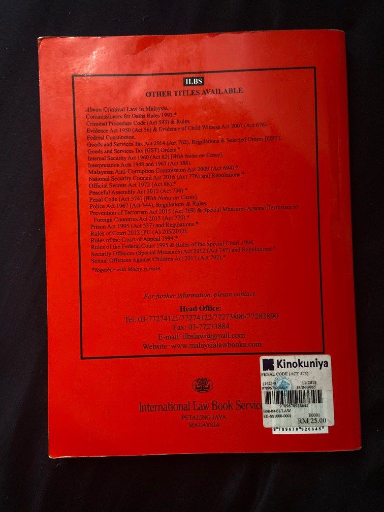 Penal Code Hobbies Toys Books Magazines Textbooks On Carousell Penal Code Hobbies Toys Books Magazines Textbooks On Carousell