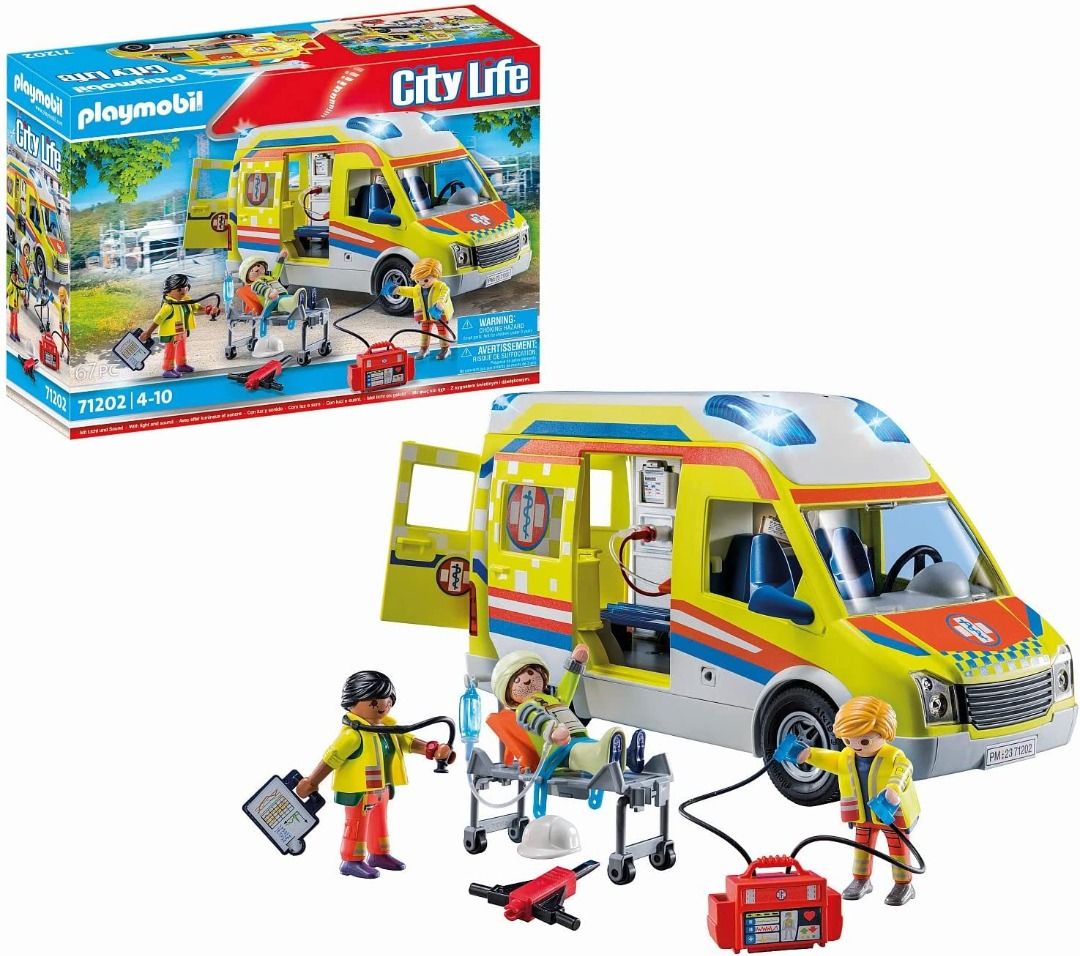 Playmobil 71202 City Life Ambulance with Lights and Sound 2023 VERSION ...