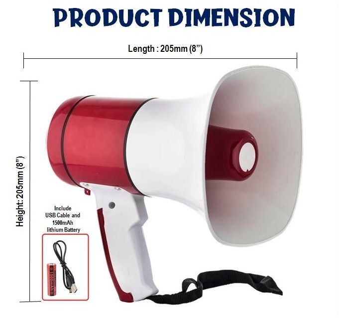 Portable Loud Speaker Loud Hailer, Audio, Other Audio Equipment on ...