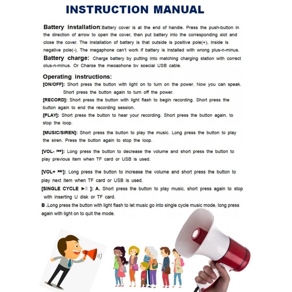 Portable Loud Speaker Loud Hailer, Audio, Other Audio Equipment on ...