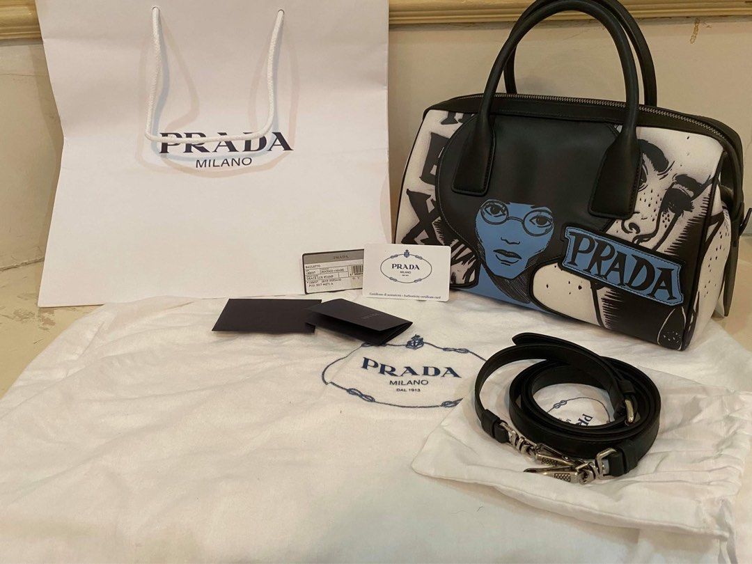 Prada Grace Lux Comic Print, Luxury, Bags & Wallets on Carousell