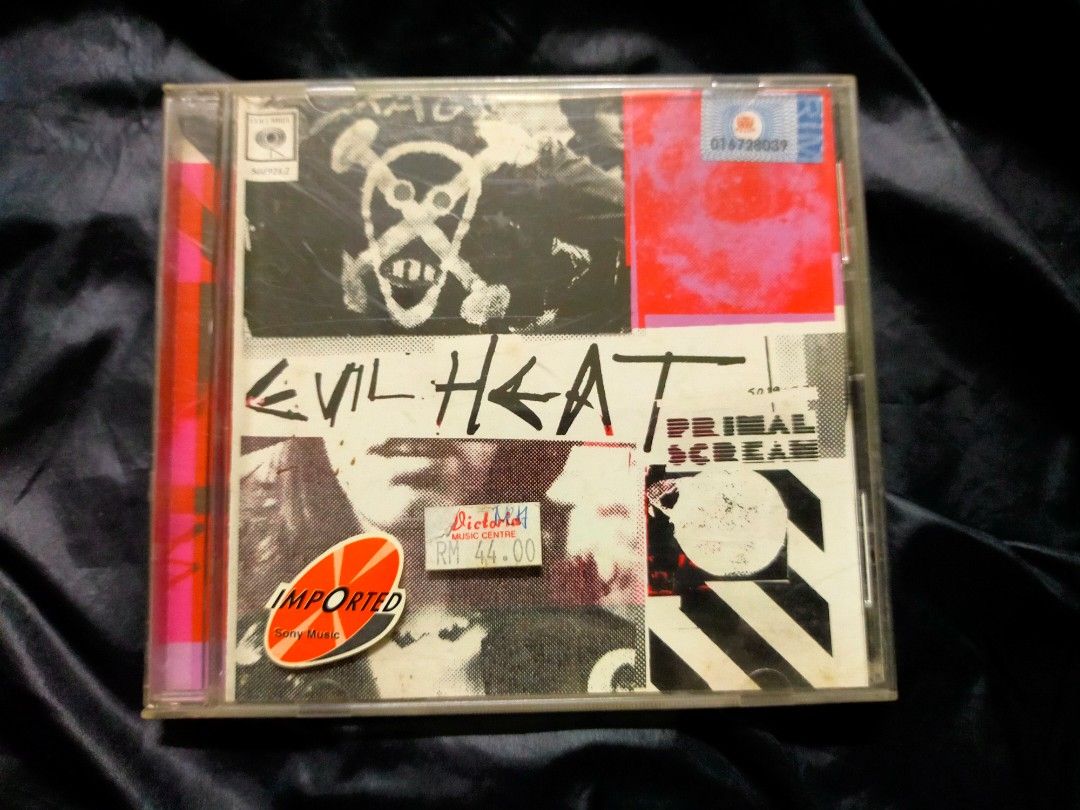 Primal Scream - Evil heat, Hobbies & Toys, Music & Media, CDs & DVDs on Carousell
