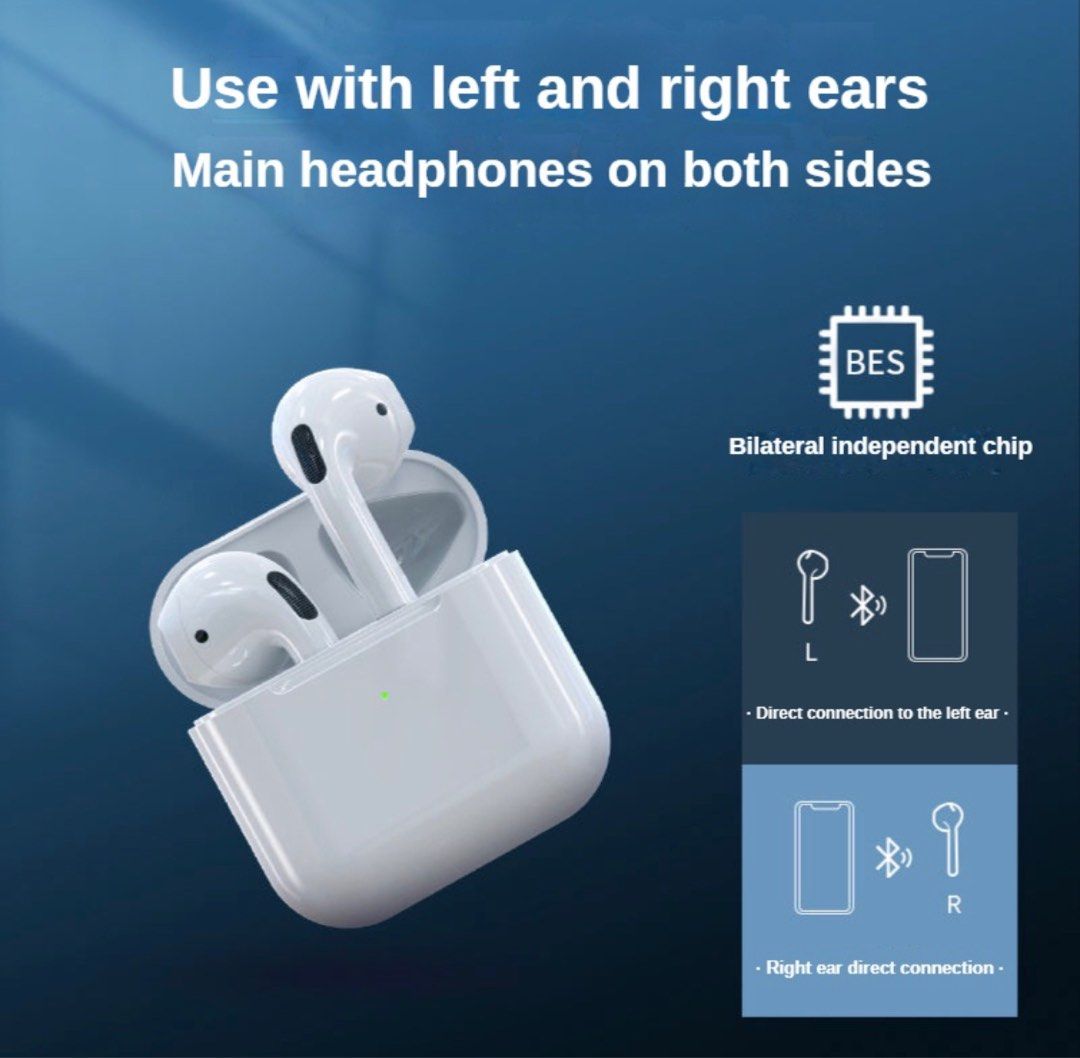 Pro5 TWS Bluetooth Noise Reduction Ear Pods, Audio, Earphones on Carousell