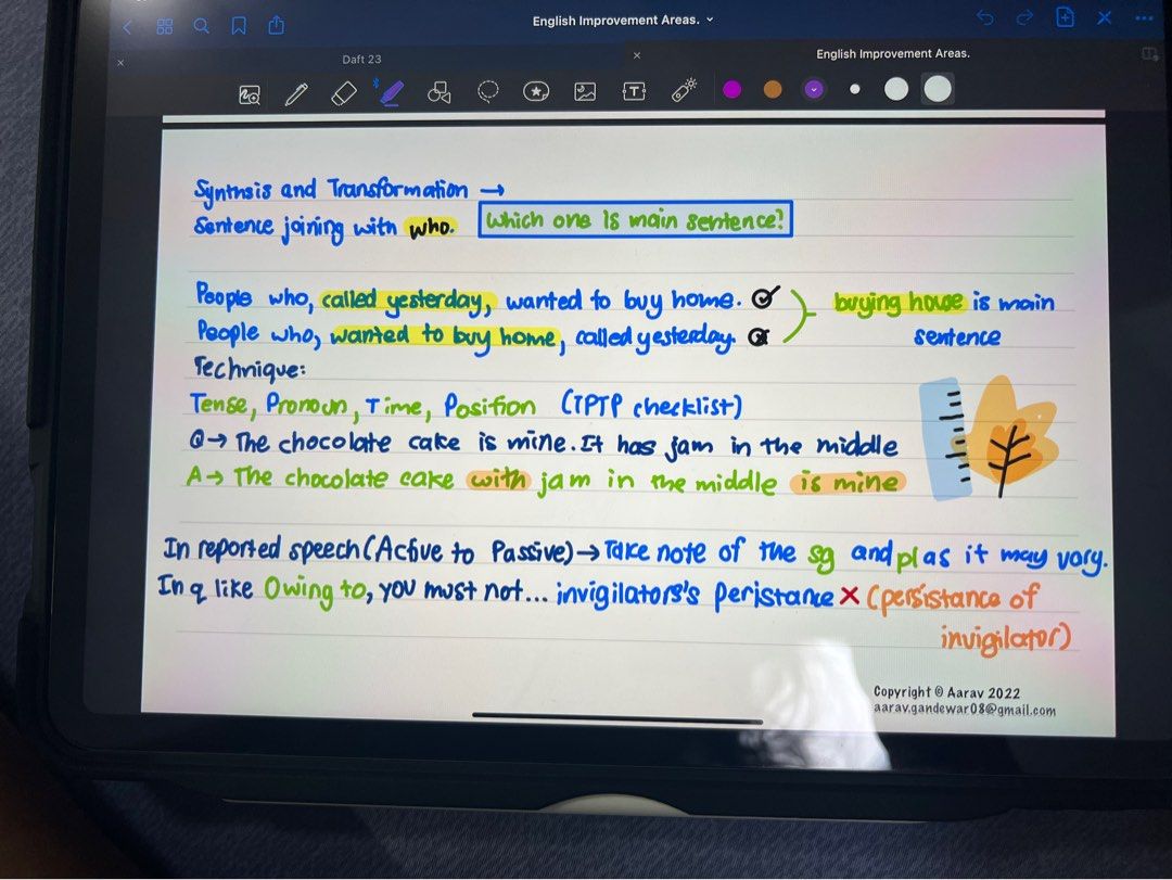 PSLE P6 self written premium english Notes (AL1) student, Hobbies ...