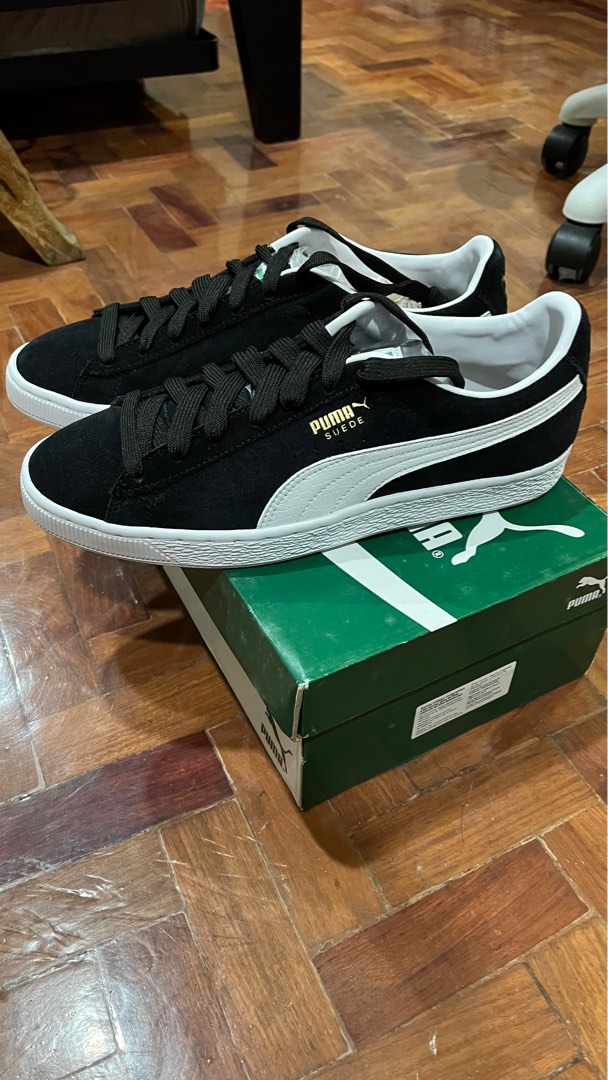 Puma Suede Black Croc Classic on Carousell