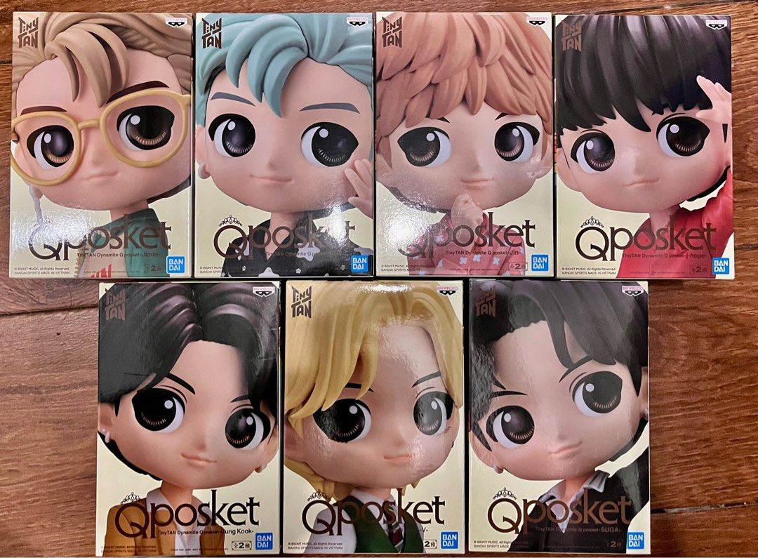 Qposket TinyTan Dynamite BTS vinyl figurine- sell as a full set (Suga ...