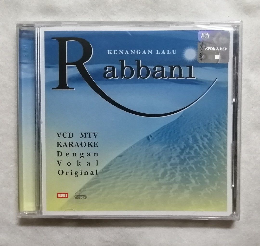 Rabbani Kenangan Lalu VCD MTV Karaoke Vokal Original 2003 EMI (M1 ...