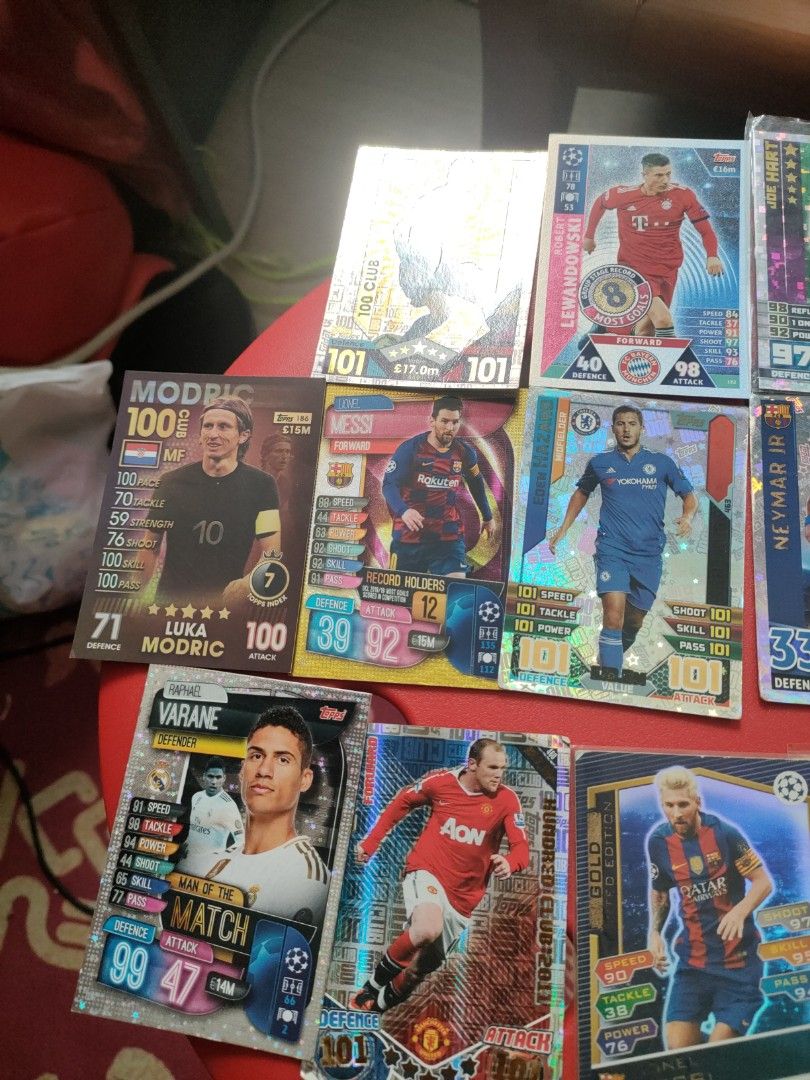 Rare match attax cards gold messi, Hobbies & Toys, Toys & Games on ...