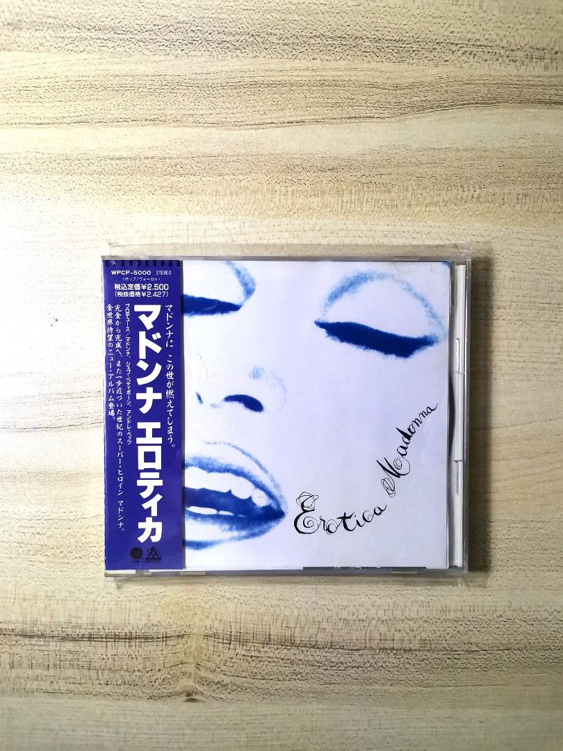 RARE/JAPAN VERSION: MADONNA- EROTICA CD JAPAN PRESSING WITH OBI STRIP AND JAPANESE LYRIC SHEETS ...