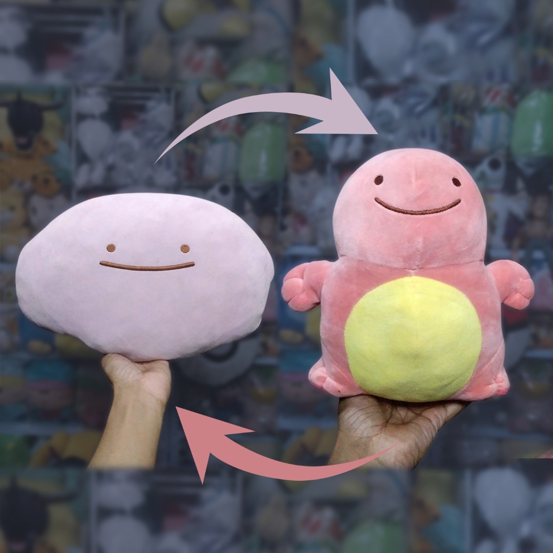 Reversible Ditto into Charmander Pokemon Plush Toy (Mallow Type ...