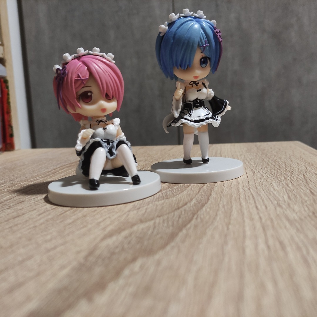 Re:Zero Ram and Rem chibi figurine, Hobbies & Toys, Toys & Games on ...