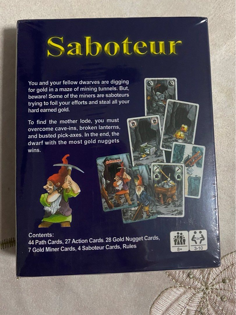 Saboteur Card game, Hobbies & Toys, Toys & Games on Carousell