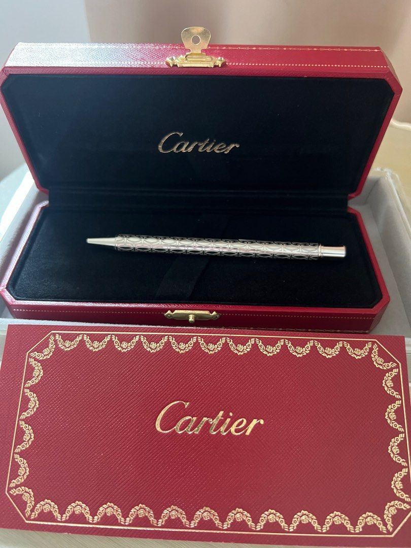 SANTOS DE CARTIER BALLPOINT PEN, Luxury, Accessories on Carousell