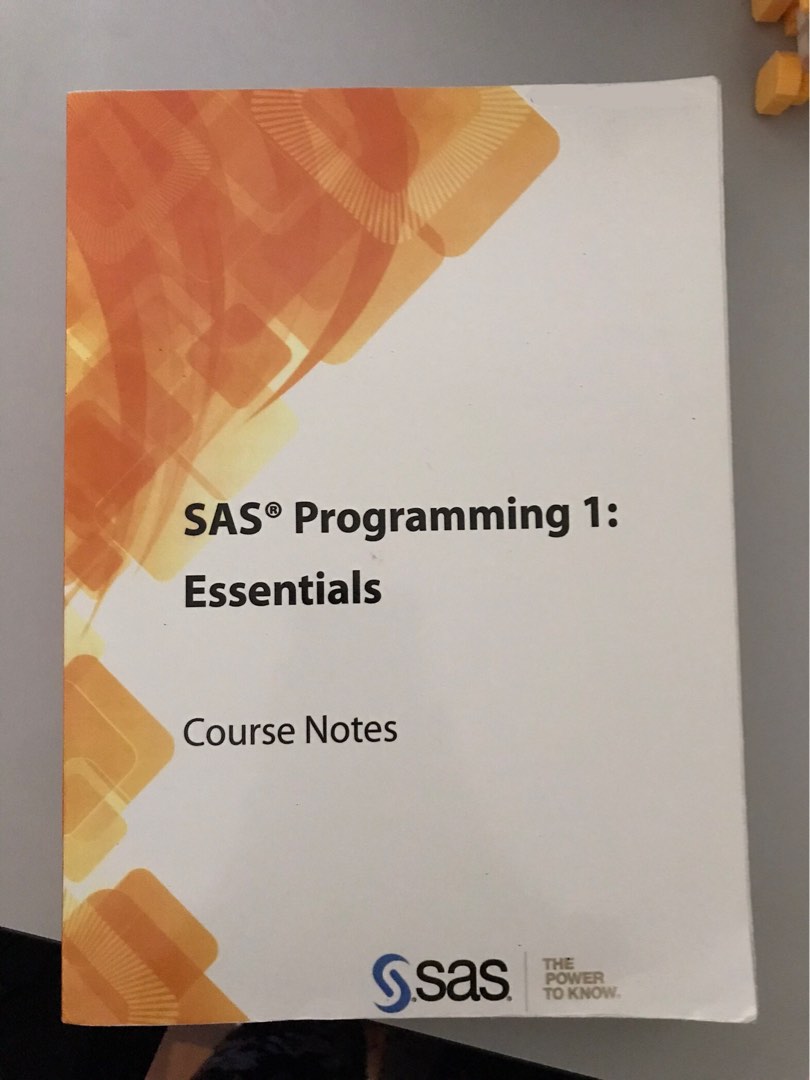 SAS Programming STA610, Hobbies & Toys, Books & Magazines, Textbooks on ...