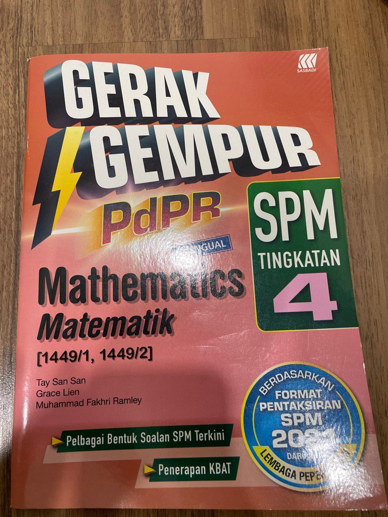 Sasbadi gerak gempur matematik mathematics spm tingkatan 4, Hobbies ... Sasbadi gerak gempur matematik mathematics spm tingkatan 4, Hobbies ...