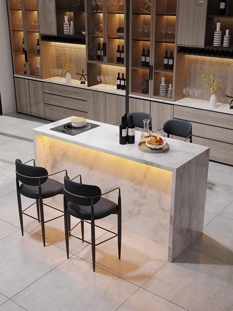 Marble island table store