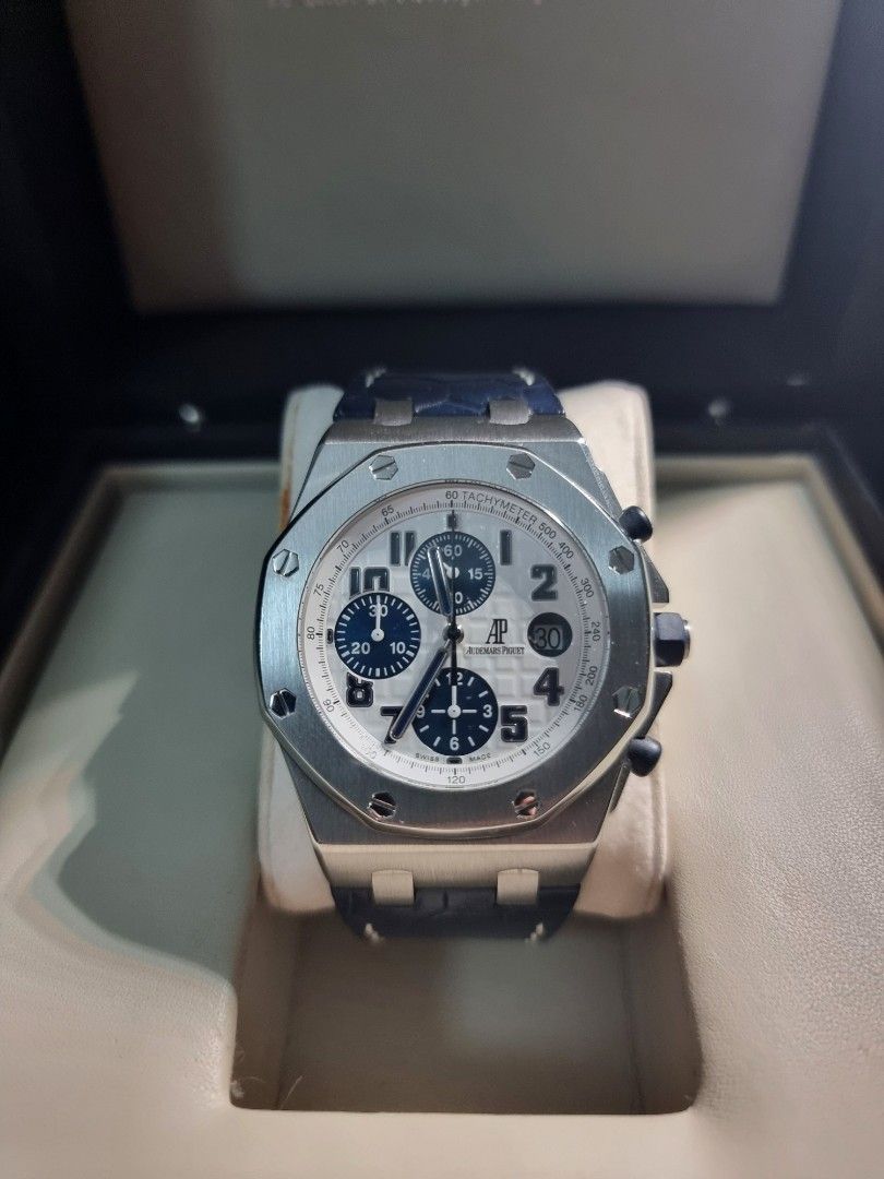 Selling Audemars Piguet Royal Oak Offshore Navy Blue, Luxury, Watches ...