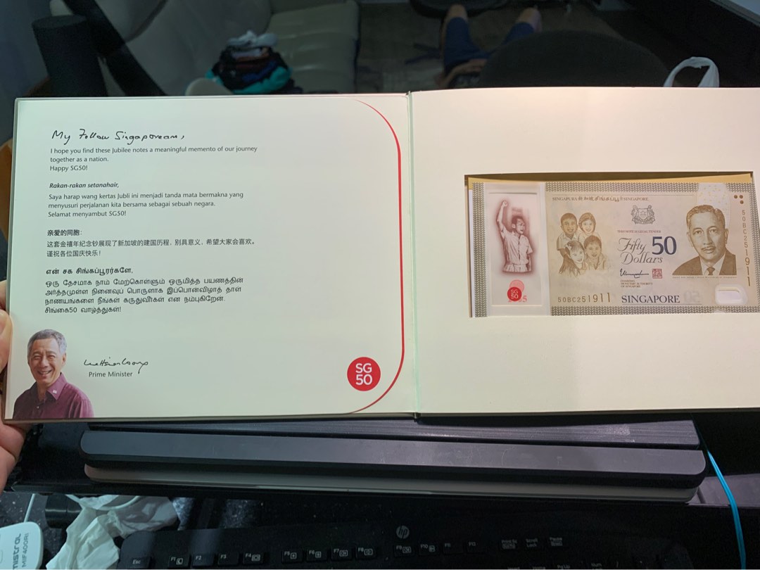 SG50 Commemorative Notes, Hobbies & Toys, Memorabilia & Collectibles ...