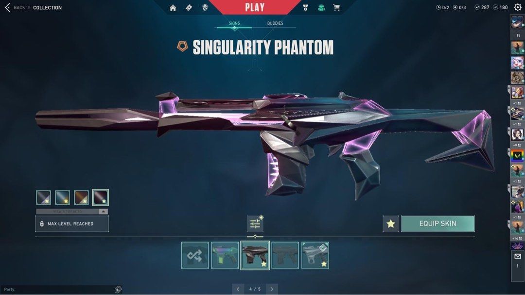 SINGULARITY/ION PHANTOM+REAVER VANDAL, 9 PREMIUM VALORANT ACCOUNT#101, Video Gaming, Gaming ...