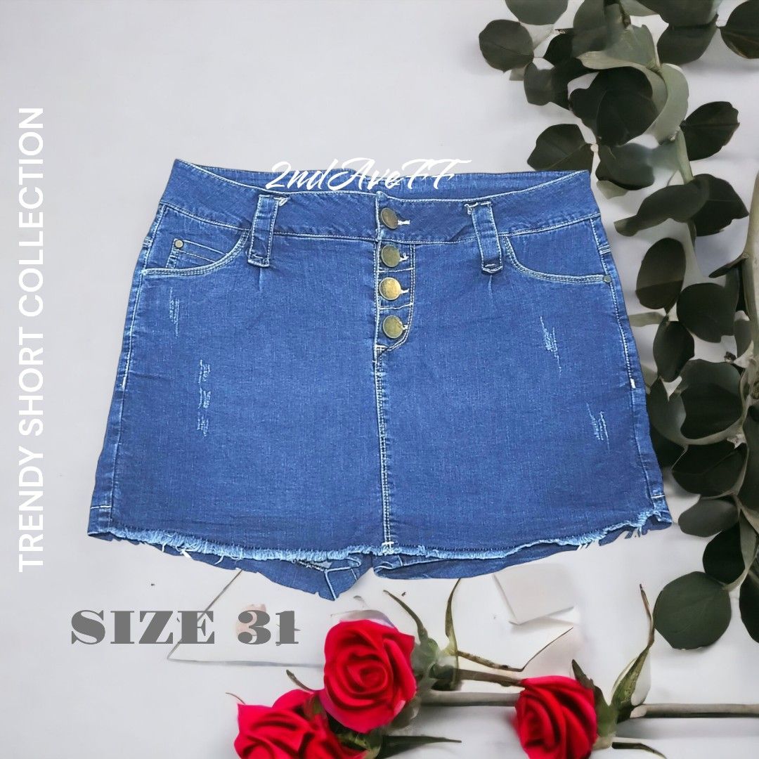 Skort or Palda Short Denim on Carousell