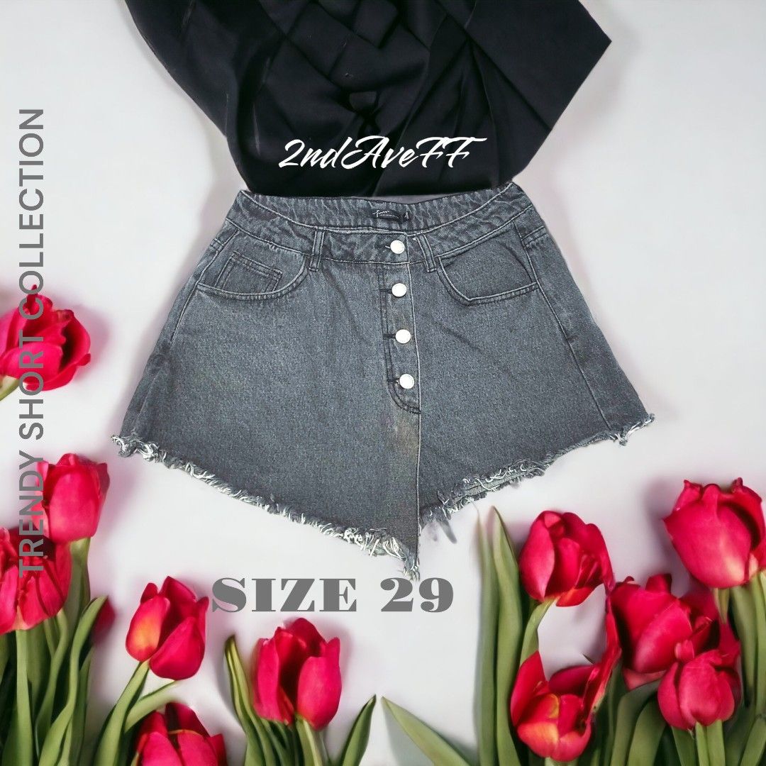 Skort or Palda Short Denim on Carousell