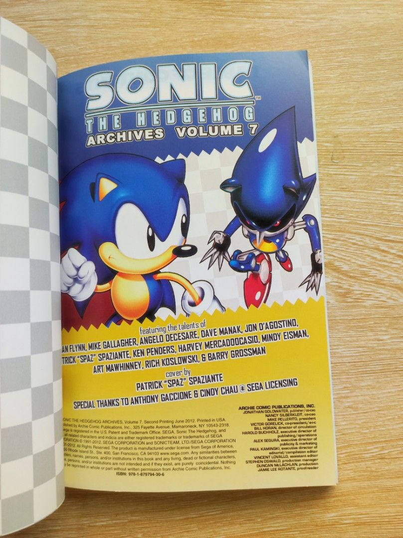 Sonic The Hedgehog vol.7 2012, Hobbies & Toys, Books & Magazines ...
