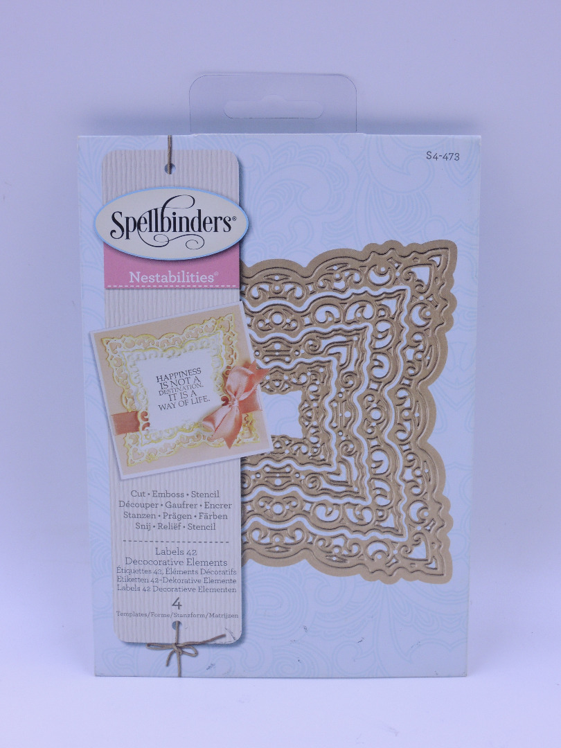 Spellbinders-The Original Nesting Die Template-Labels 42 Decorative ...