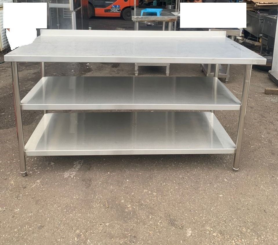 Stainless steel 3 tier work table, Furniture & Home Living, Kitchenware ...