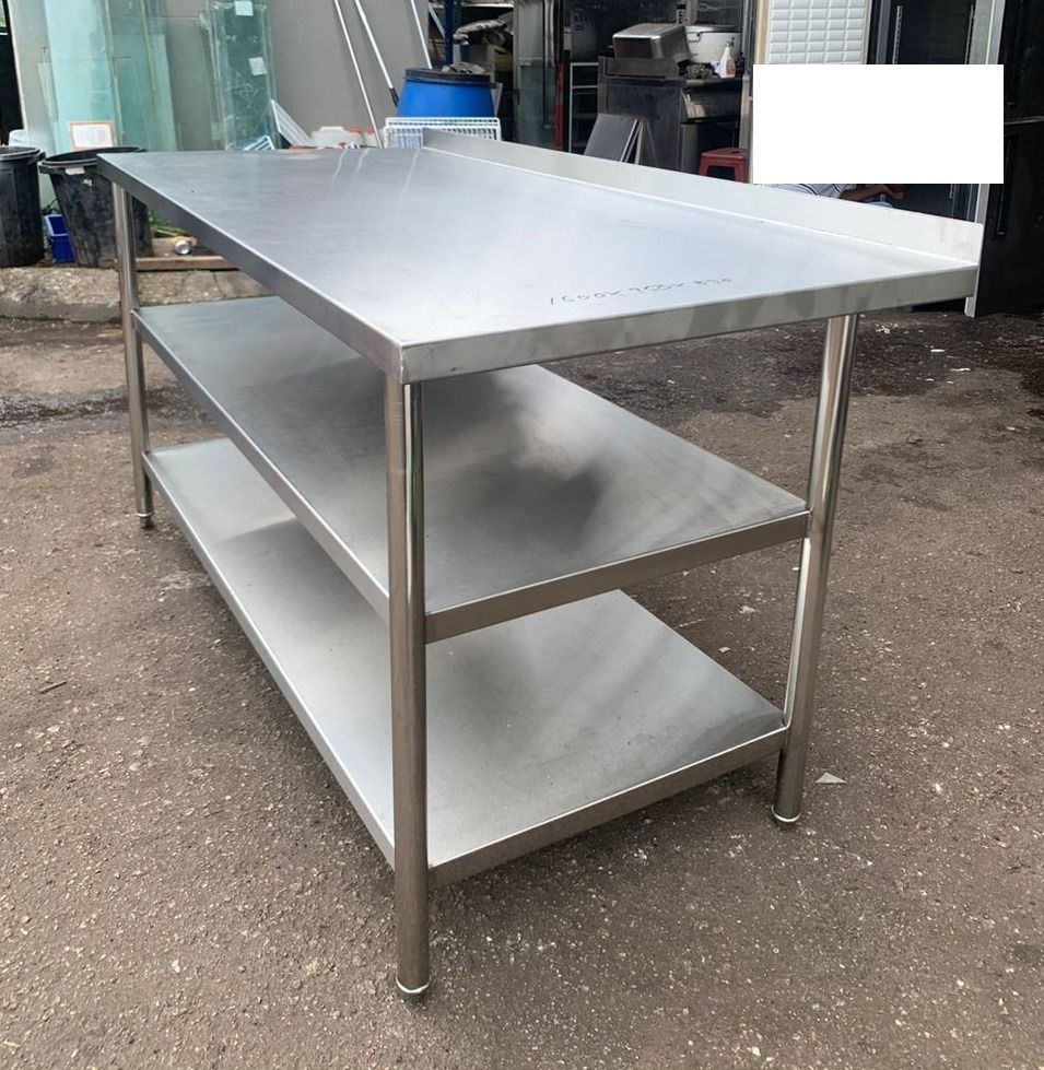 Stainless steel 3 tier work table, Furniture & Home Living, Kitchenware ...