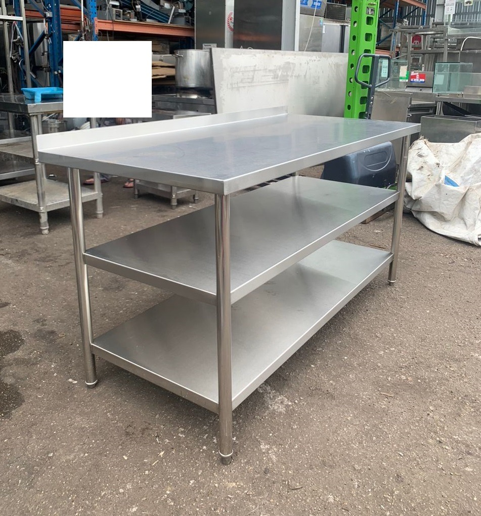 Stainless steel 3 tier work table, Furniture & Home Living, Kitchenware ...