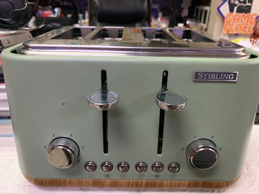 Stirling 4 Slice Toaster (Vintage Matt Green), TV & Home Appliances ...