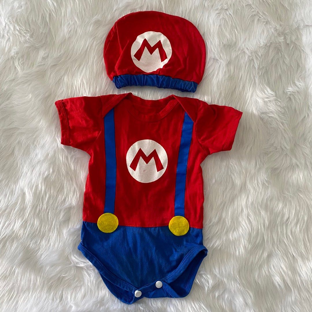 Super Mario Baby Onesie Costume, Babies & Kids, Babies & Kids Fashion ...