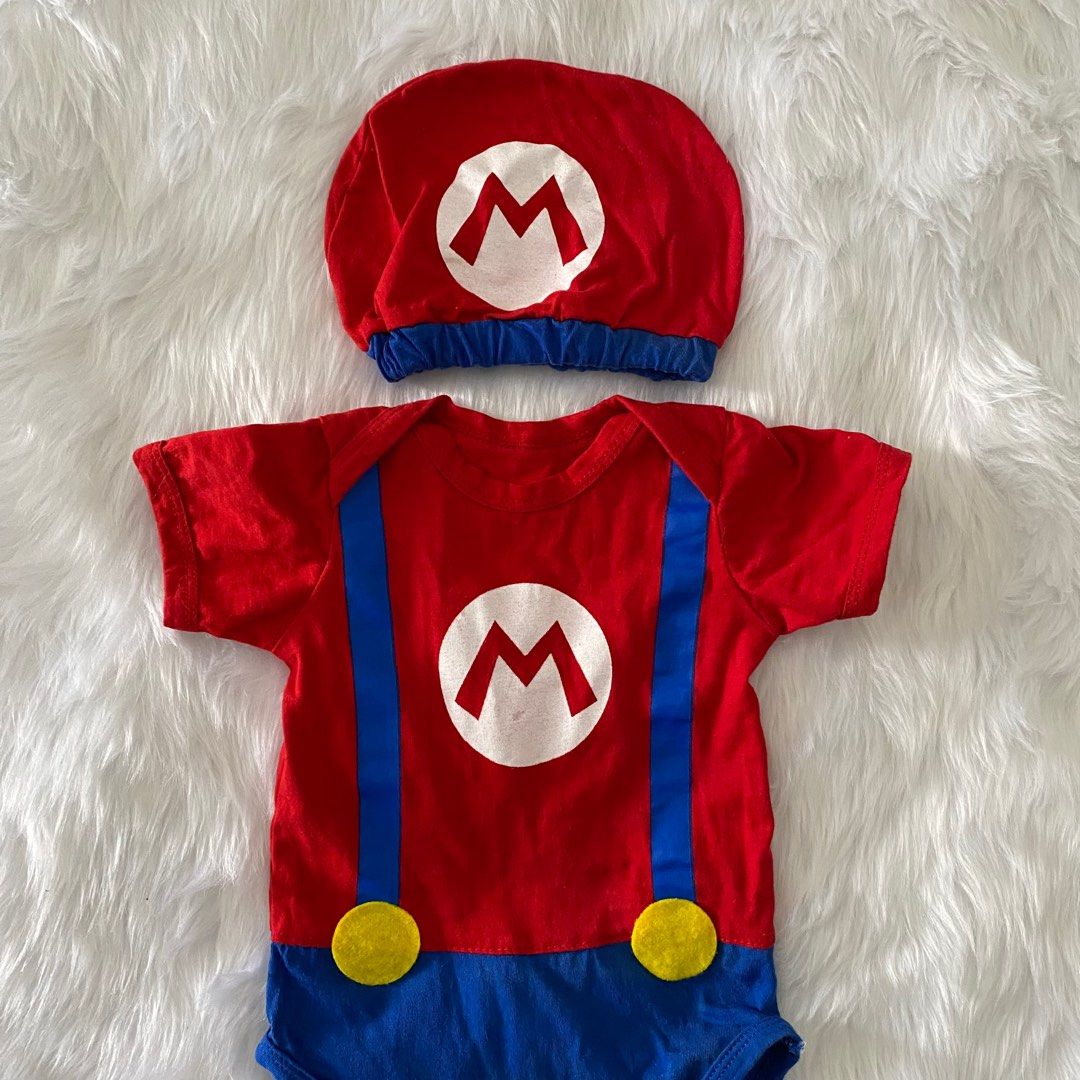 Super Mario Baby Onesie Costume, Babies & Kids, Babies & Kids Fashion ...