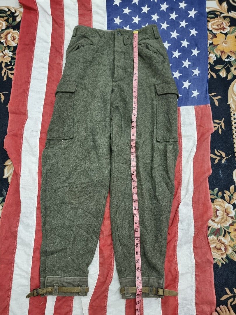 Swedish pant wool WW2, Men's Fashion, Bottoms, Trousers on Carousell