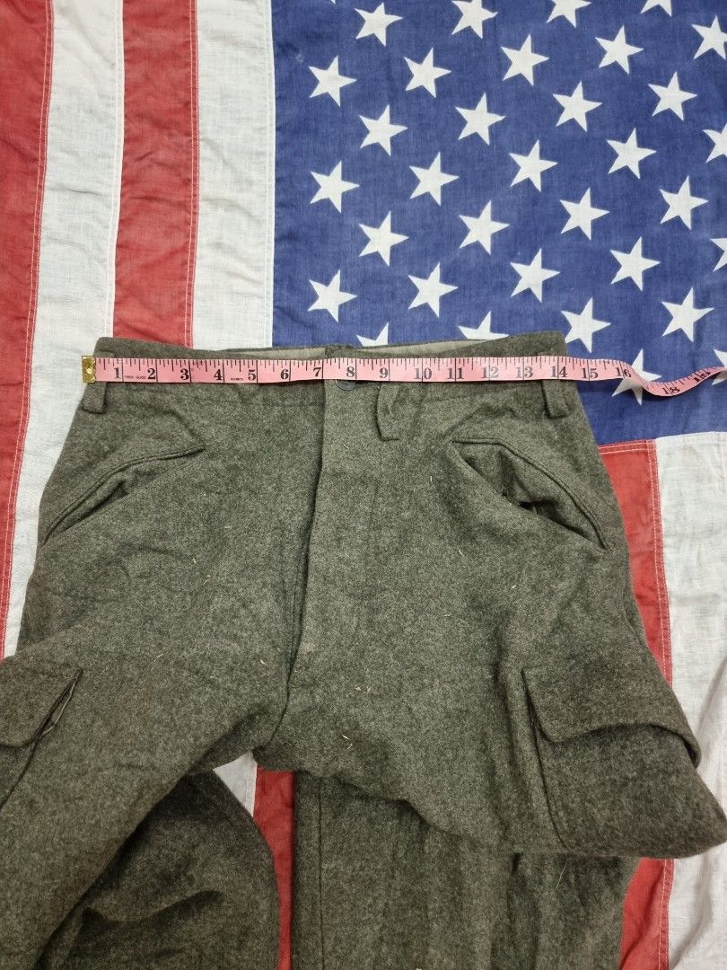 Swedish pant wool WW2, Men's Fashion, Bottoms, Trousers on Carousell
