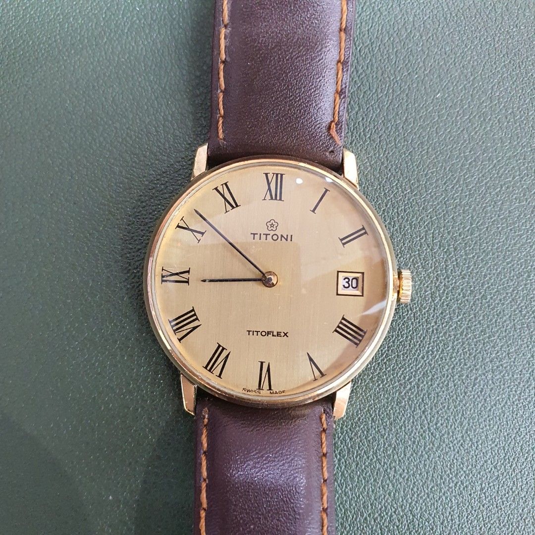 Titoni Vintage Watch Titoflex, Men's Fashion, Watches & Accessories ...
