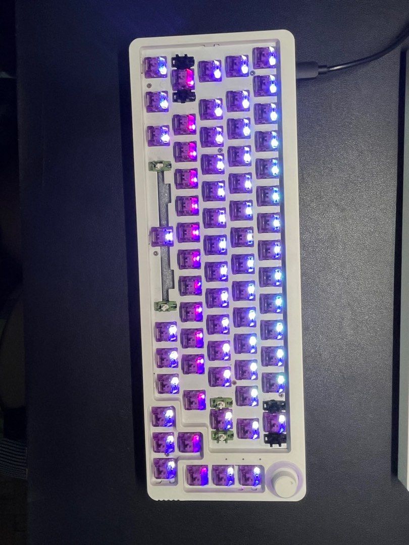 TOM680 / TM680 mechanical keyboard with Lubed Akko Lavenders (MODDED ...
