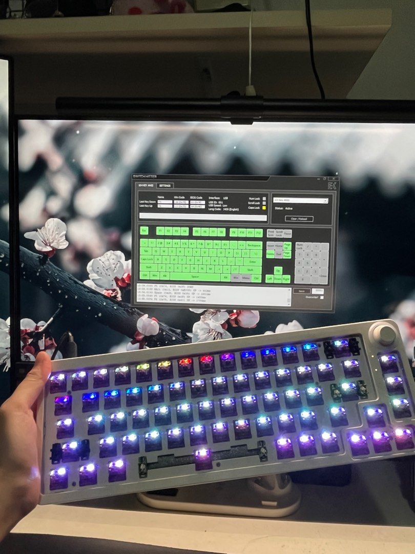 TOM680 / TM680 mechanical keyboard with Lubed Akko Lavenders (MODDED ...