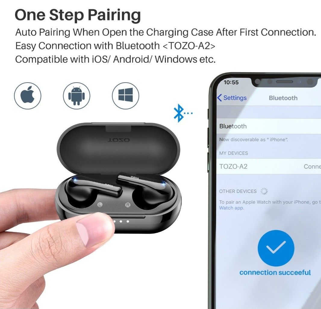 TOZO A2 Mini Wireless Earbuds/Tozo Wireless Earbuds, Audio, Earphones ...