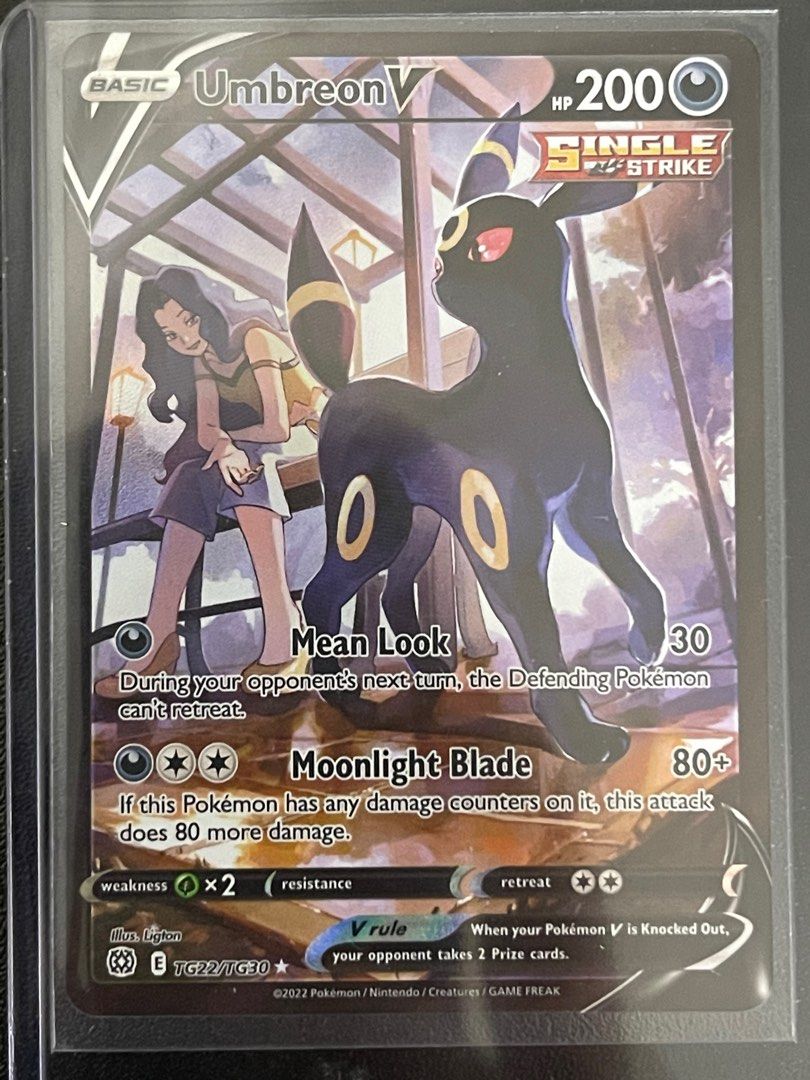 Umbreon V TG Brilliant Stars, Hobbies & Toys, Toys & Games on Carousell