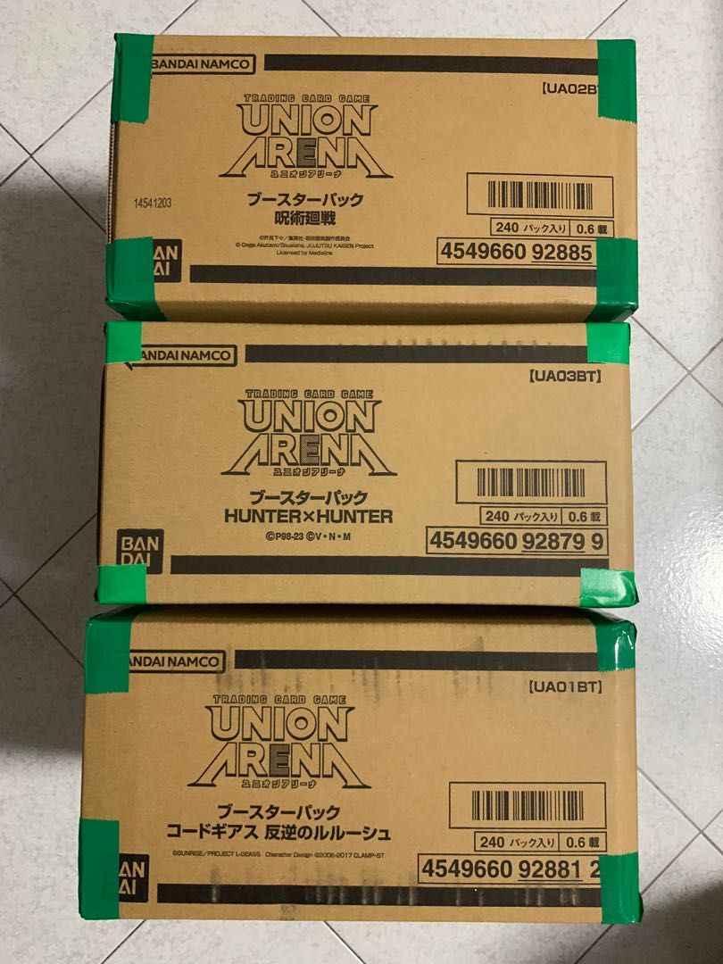 Union Arena Sealed Case - Code Geass, Jujutsu Kaisen, Hunter X Hunter ...