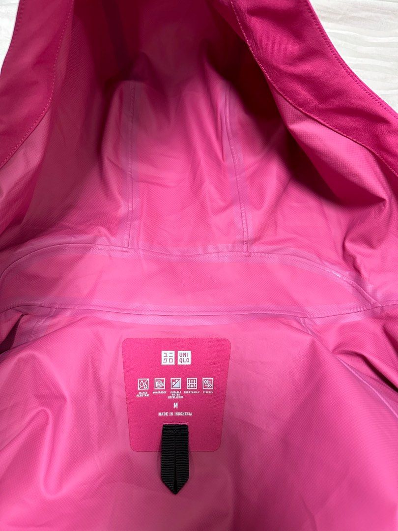 UNIQLO | Block Tech Parka Rain Jacket, Women's Fashion, Coats, Jackets ...