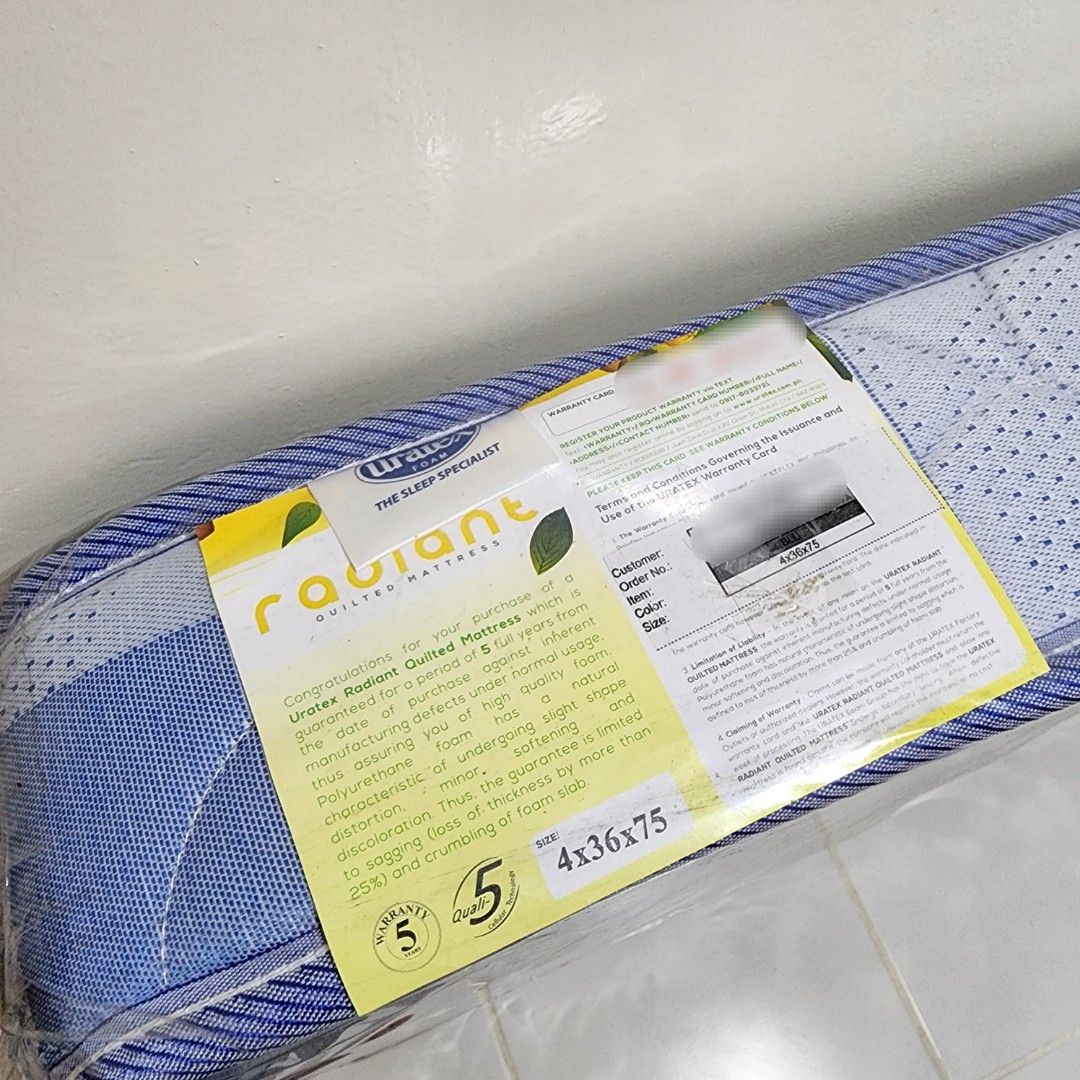 Uratex Radiant Quilted Mattress Foam Bed, Furniture & Home Living ...